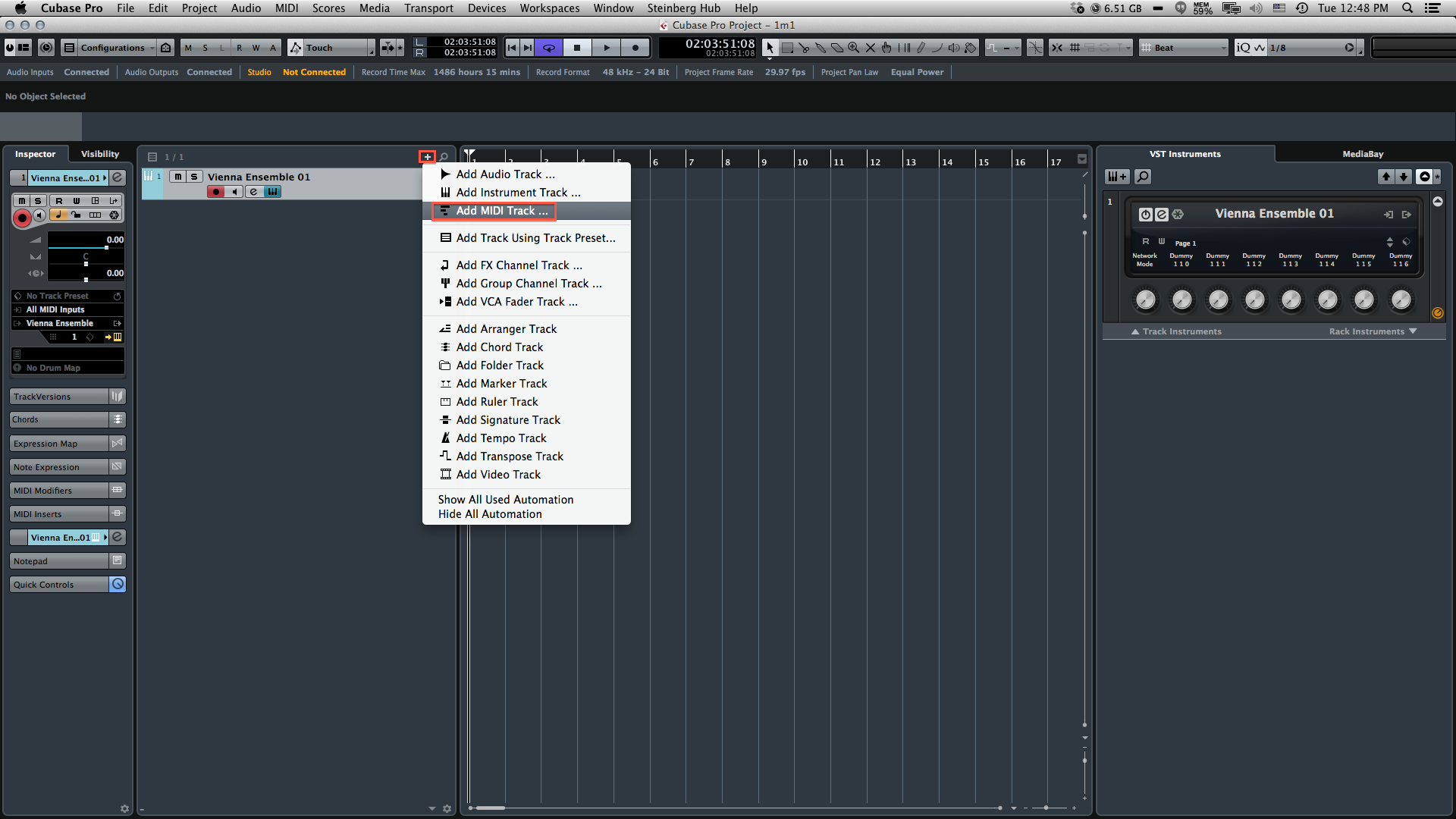 Film Scoring Template 3 -Cubaseのセットアップ(木管群)- - Tomokazu Hiroki Blog